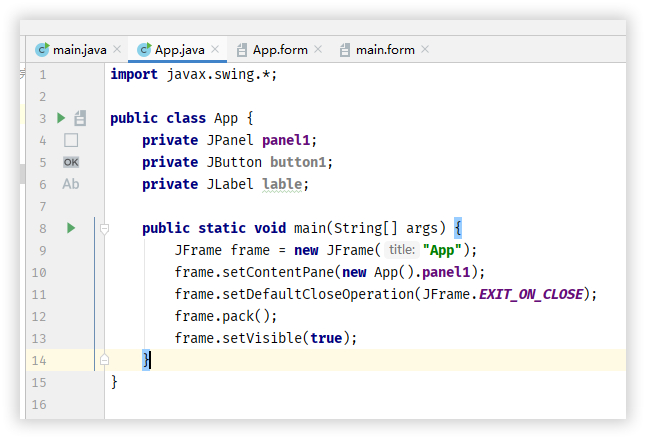 用idea创建一个winform/GUI (java)_idea创建winform-CSDN博客