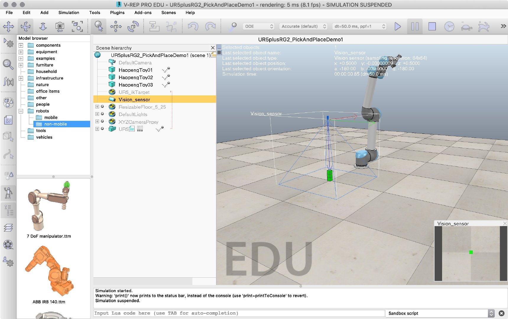 V Rep 添加vision Sensor与图像获取 V Rep Adding Vision Sensor And Image Acquisitionv Rep获取图像 Csdn博客 