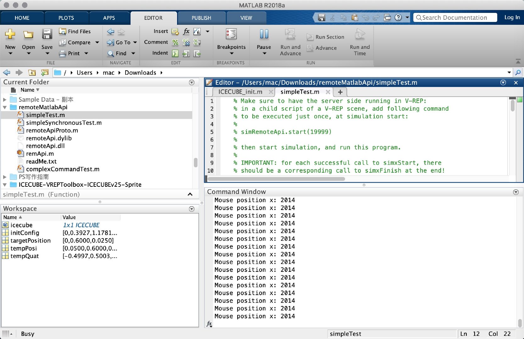 Matlab与V-REP联合仿真 | Joint simulation of MATLAB and V-REP_Zebin Huang的博客-CSDN博客