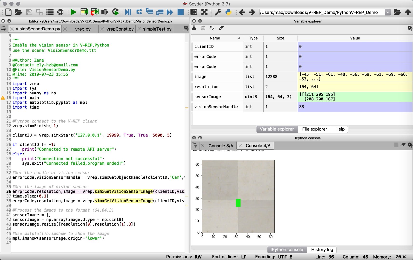 V-REP 添加Vision Sensor与图像获取 | V-REP Adding Vision Sensor and Image Acquisition_Zebin Huang的博客-CSDN博客