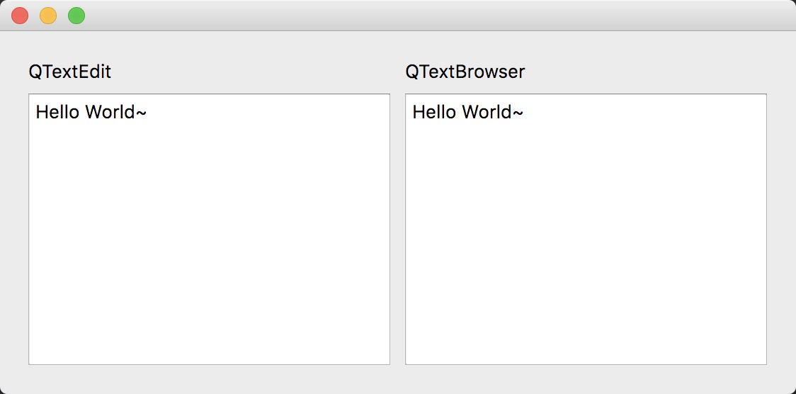 PyQt5 文本编辑框QTextEdit和文本浏览框QTextBrowser_python text browers和text edit的区别 ...