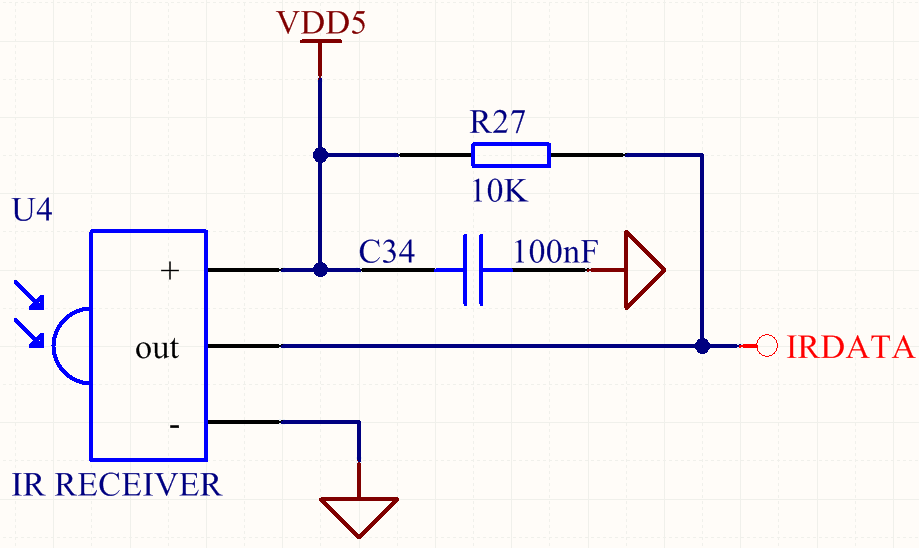 红外遥控器-VS1838B/HS0038红外接收方案（包含原理图+PCB+BOM表+程序）-CSDN博客