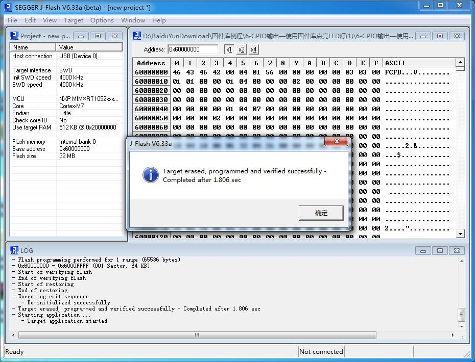 【转载】使用J-flash烧录RT1052 QSPIflash固件的方法-CSDN博客