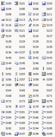微软菜单栏内置图标ID（CommandBarButton FaceId Property）_commandbarbutton.faceid ...