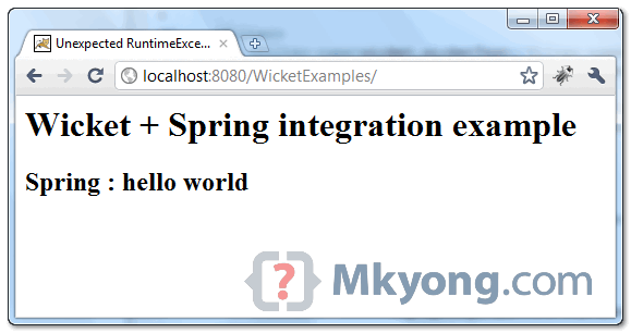 Wicket + Spring集成示例-CSDN博客