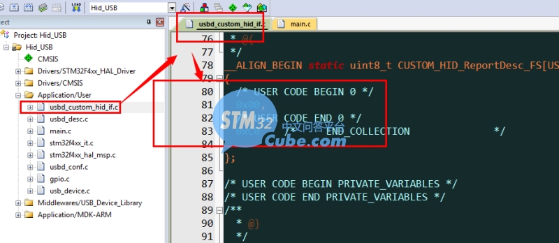 【STM32】【USB】一步步实现stm32cube的usb之CUSTOM_HID当串口使用 (stm32F407discoery板)_stm hid转串口-CSDN博客