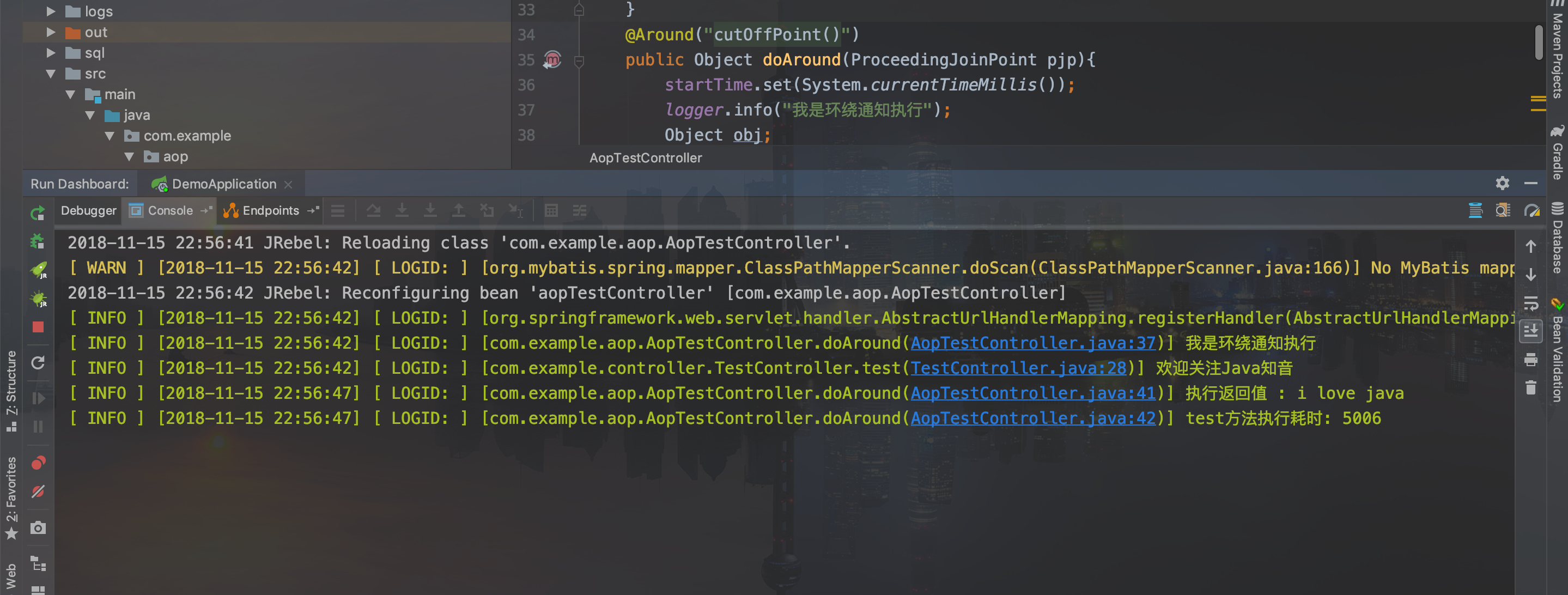 SpringBoot2.x【五】整合AOP切面编程_springboot切面gradle-CSDN博客