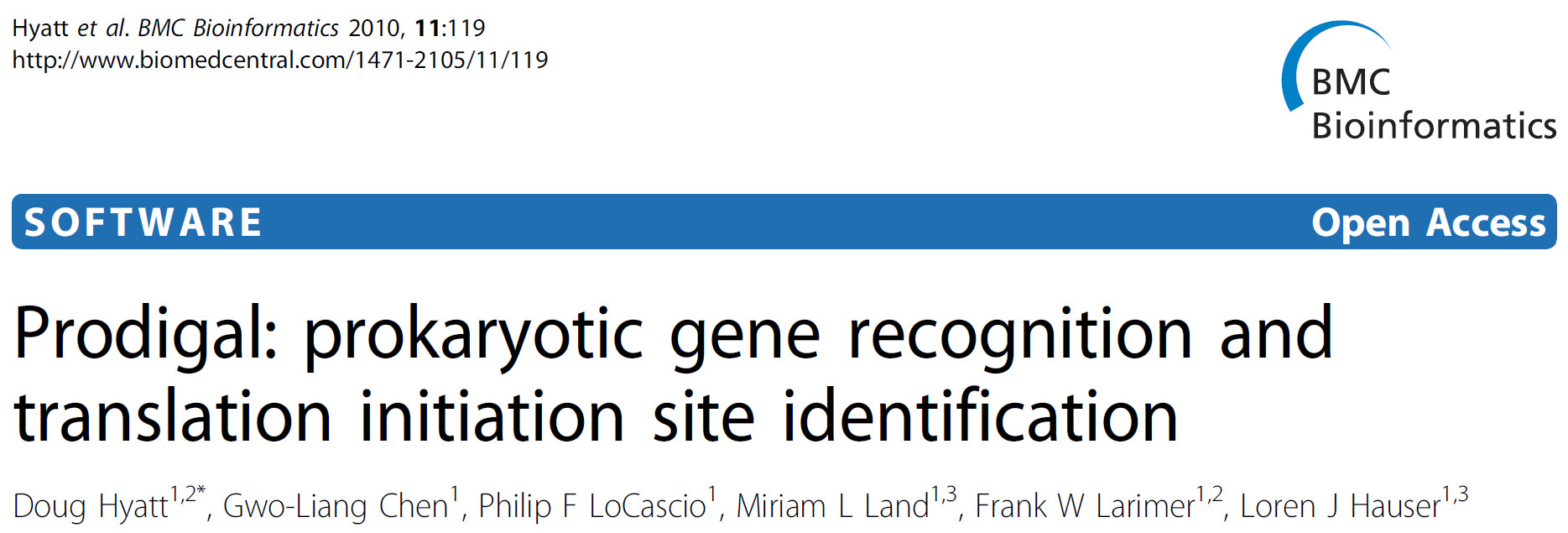 Prodigal：原核基因识别和翻译起始位点鉴定_prodigal基因预测 说明-CSDN博客