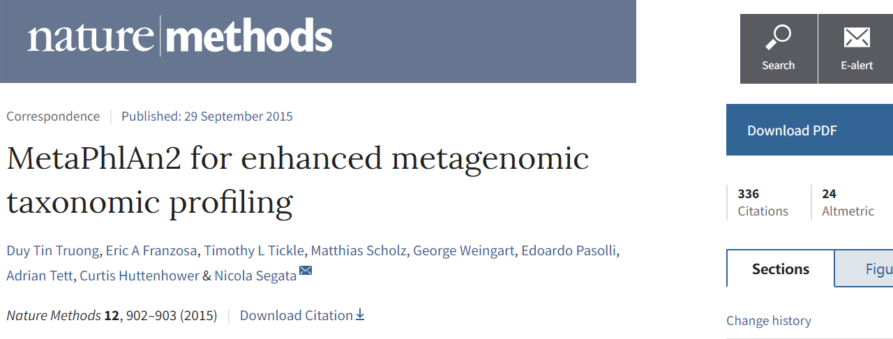 Nature Methods：宏基因组物种组成分析工具MetaPhlAn2-CSDN博客
