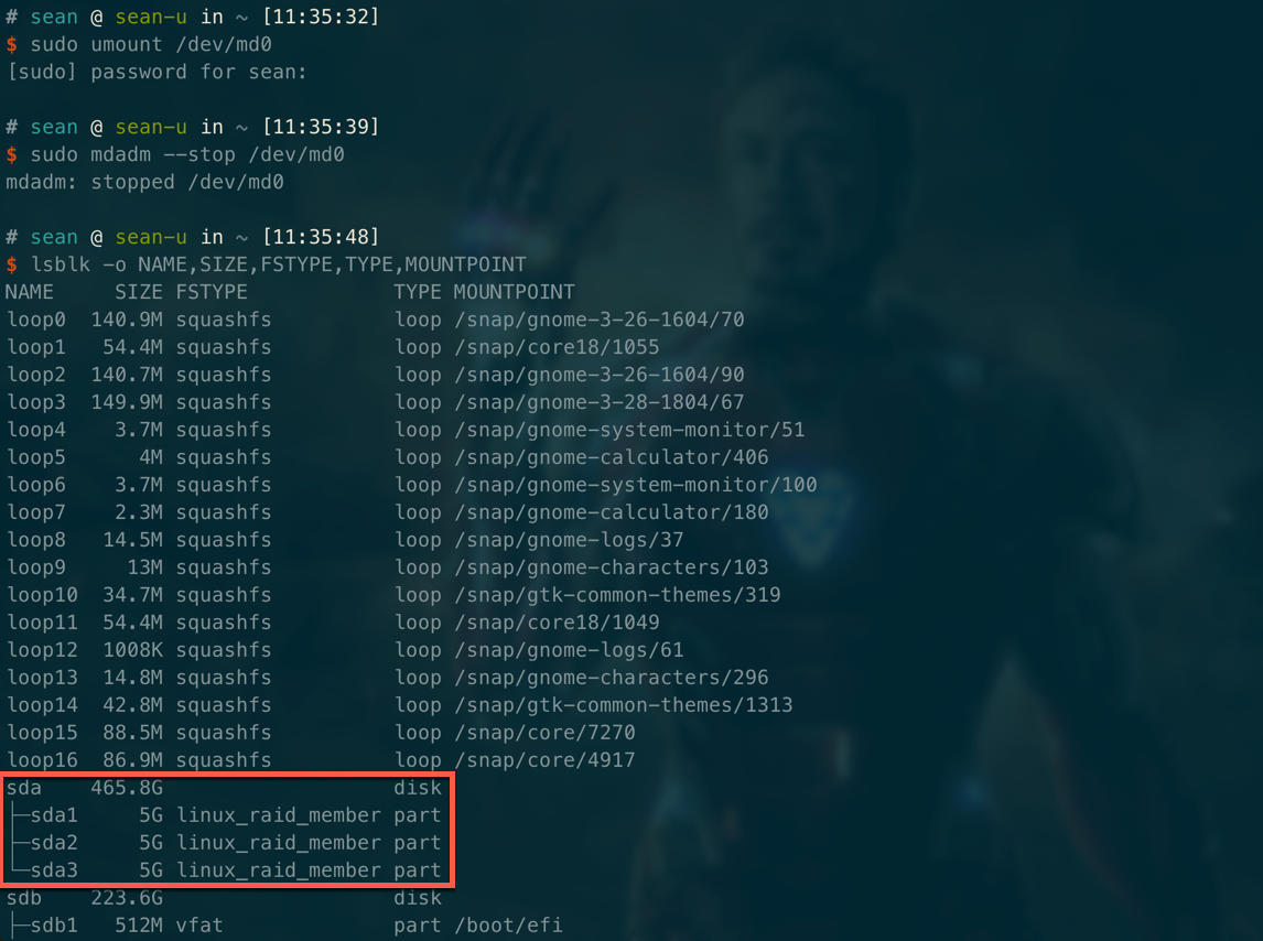 Ubuntu18.04软RAID 0 1 5 10建立(附gparted/live使用)_gpartedlive-CSDN博客