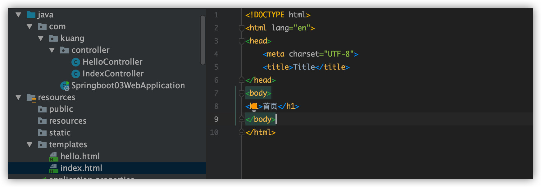 SpringBoot 整合模板引擎 Thymeleaf 页面跳转失败的解决方案_thymeleaf无法打开 index.html-CSDN博客