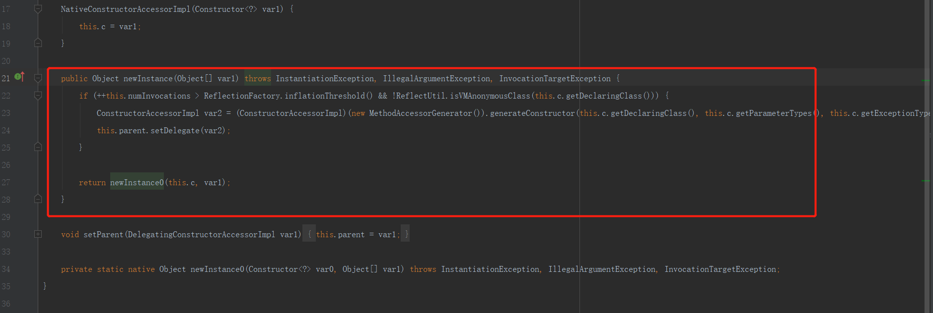 深入理解Constructor之newInstance方法_newinstance0-CSDN博客
