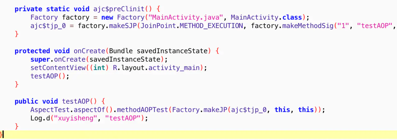 Android中的aop的实现及aspectj的使用 Hujiang Aspectjx 注解 Csdn博客