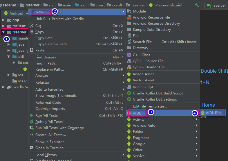 史上最详细创建 Android AIDL 远程服务步骤_app改成aidl 服务-CSDN博客