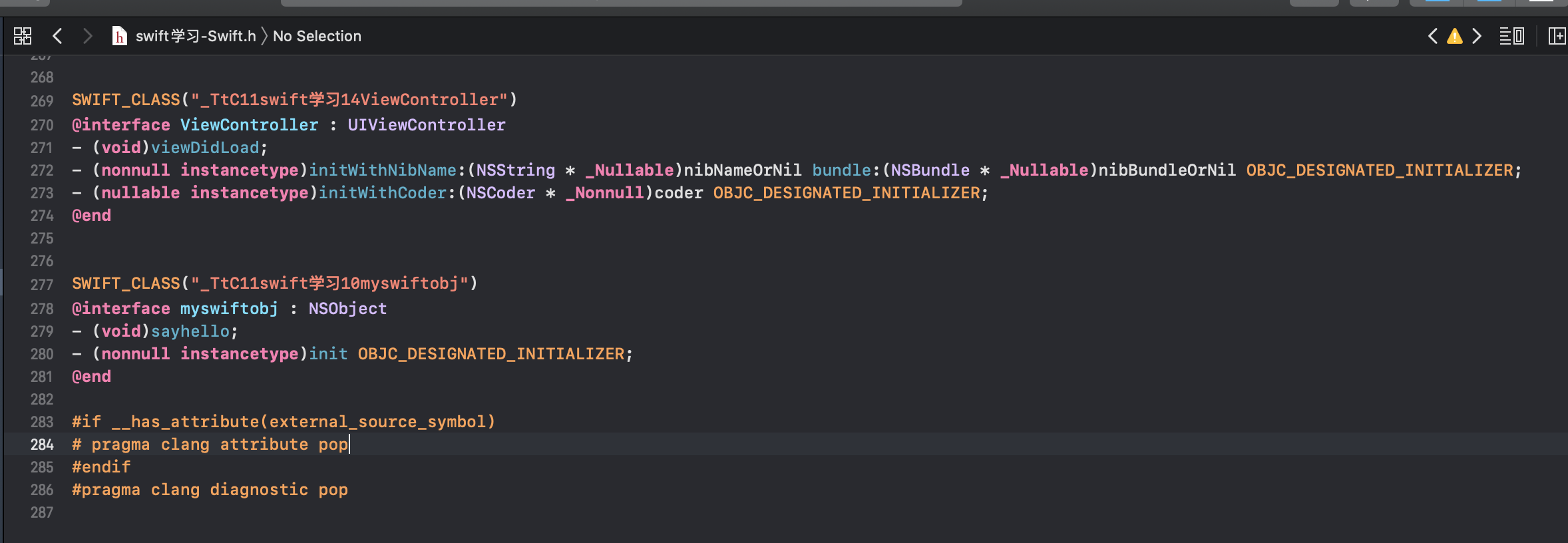 Swift和Objective-C相互调用_swift 组件内 swift与objective-c互相调用-CSDN博客