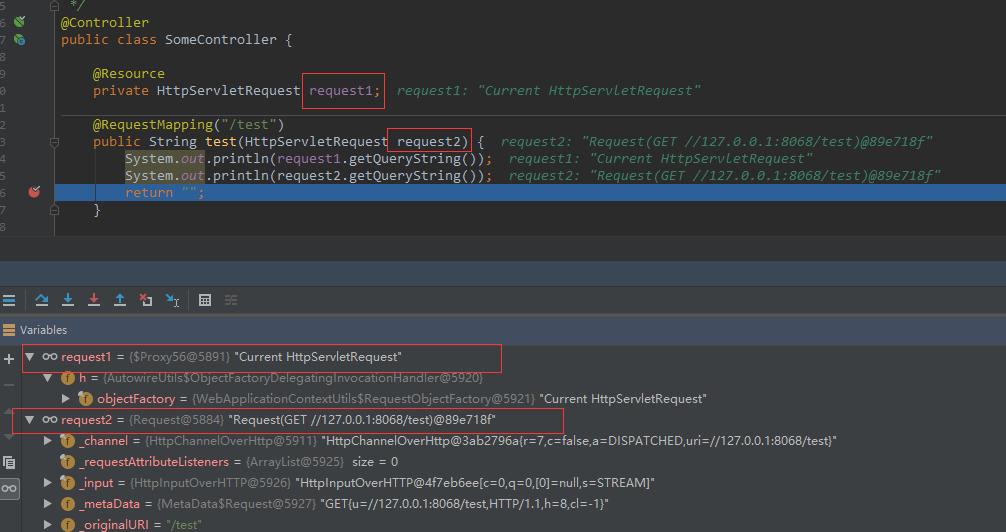 spring bean 中注入 HttpServletRequest 成员变量的思考_springtest入参为request-CSDN博客