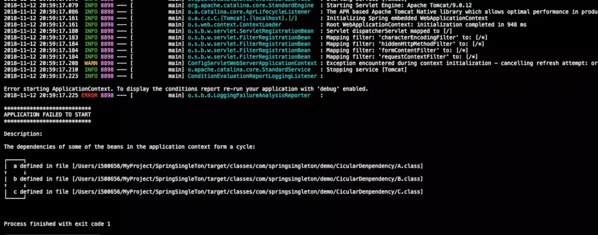 Bean dependency checking the four modes - Programmer Sought