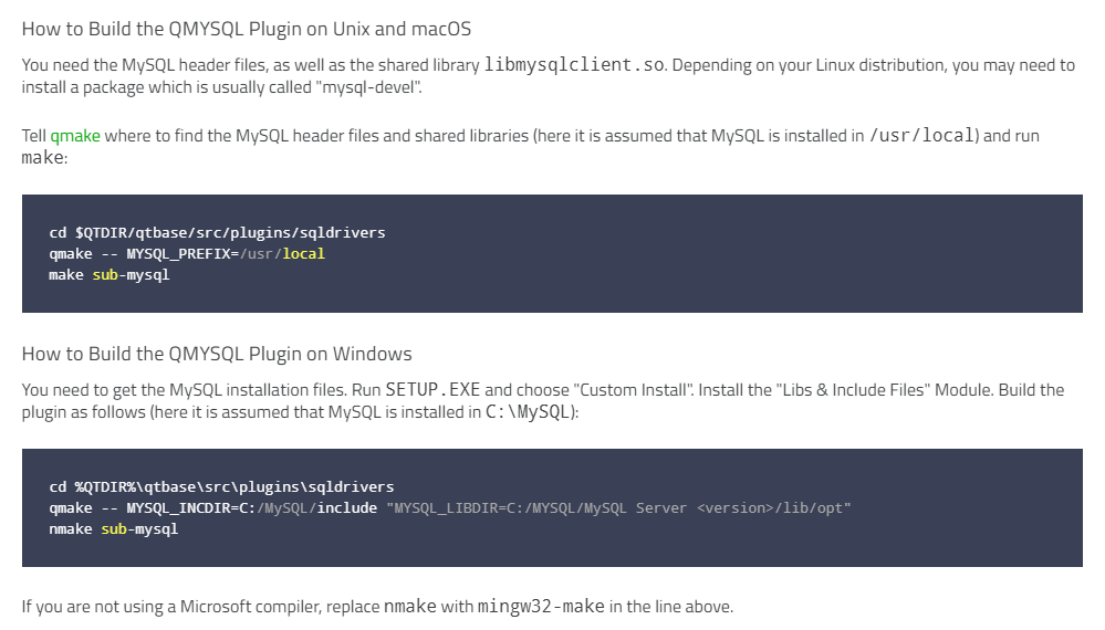 Qt 之编译(MySQL)数据库驱动——MSVC版本_sql-driver.html-CSDN博客