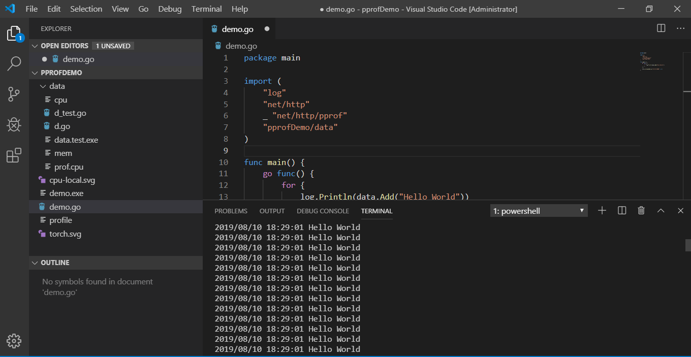 【实践】WINDOWS下GOlang性能测试分析工具PProf&GO torch入门指导_failed: could not generate flame graph: cannot fin ...