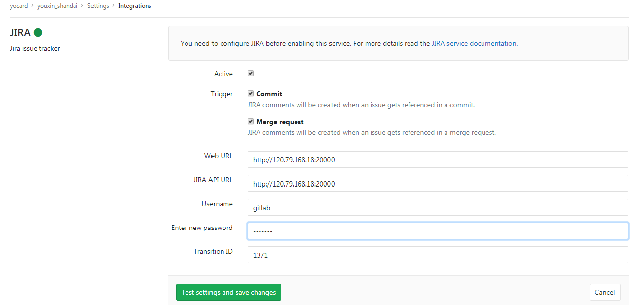 Jira集成Gitlab、Jenkins实现持续集成部署方案_jira 测试集成-CSDN博客
