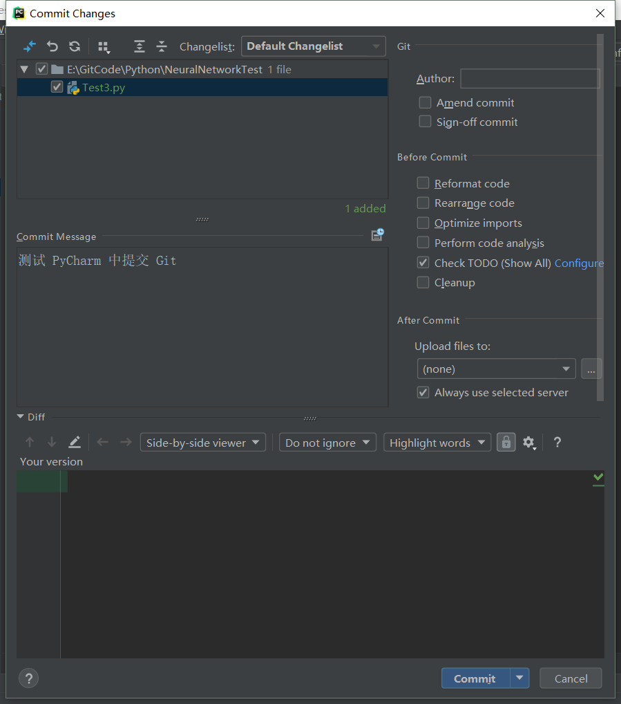 PyCharm 配置 Git 教程_git右键没有push选项-CSDN博客