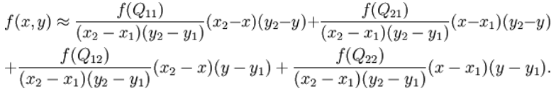 Explicación detallada del algoritmo de interpolación bilineal de imágenes python realiza el ...