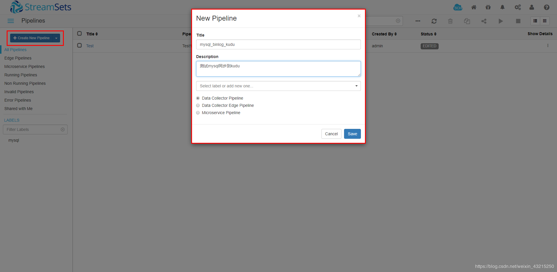 利用 StreamSets 实现将 MySQL 中数据实时同步写入 Kudu_streamset向mysql查询和插入数据-CSDN博客