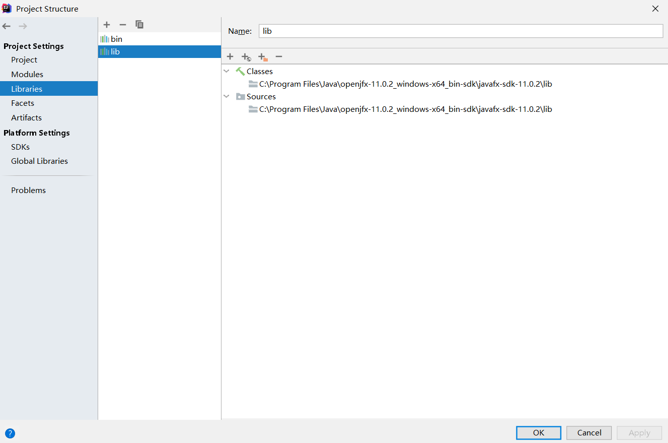 IDEA中JavaFX的导入问题。Could not find artifact org.openjfx:javafx.base_could not find: javafx ...