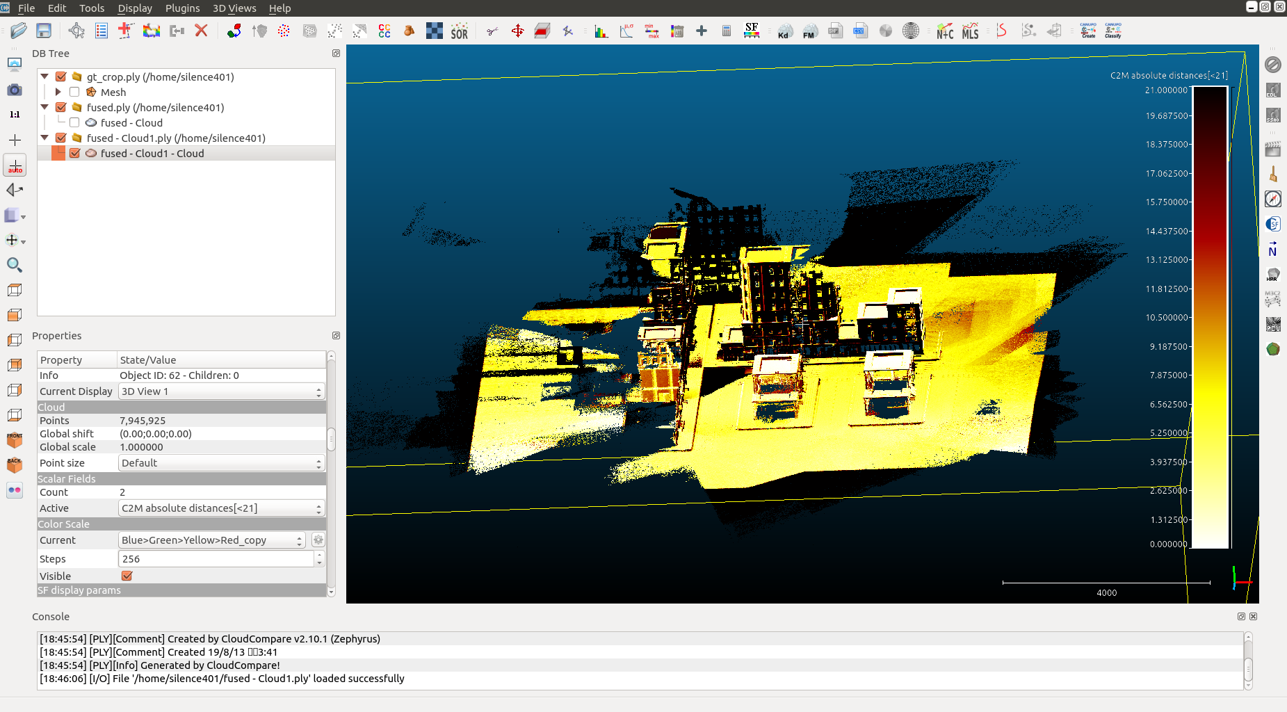 CLoudCompare--评估三维重建模型的精度_三维重建结果评价-CSDN博客