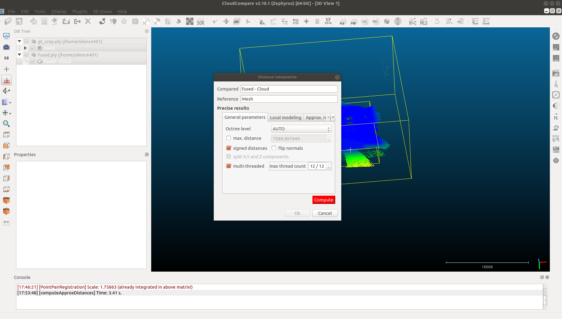 CLoudCompare--评估三维重建模型的精度_三维重建结果评价-CSDN博客