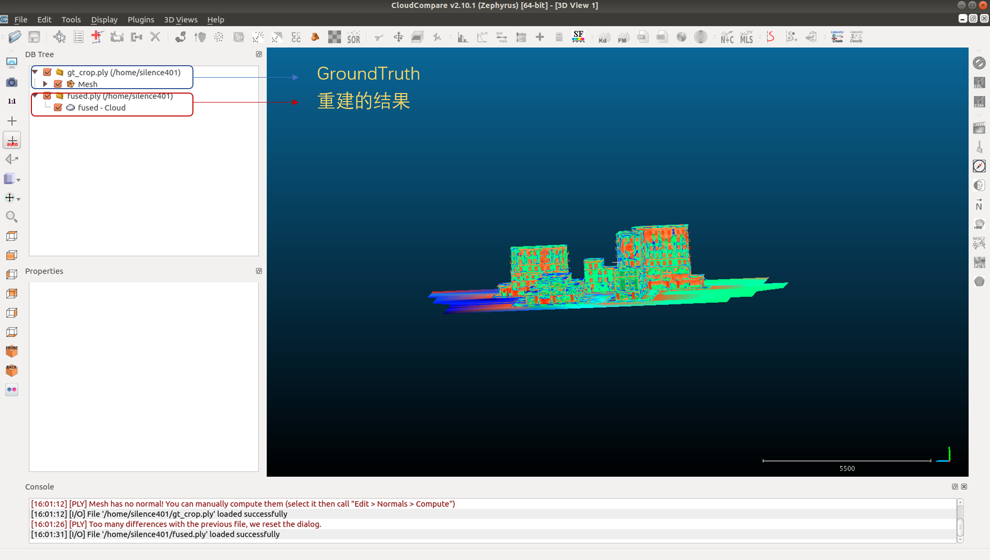 CLoudCompare--评估三维重建模型的精度_三维重建结果评价-CSDN博客
