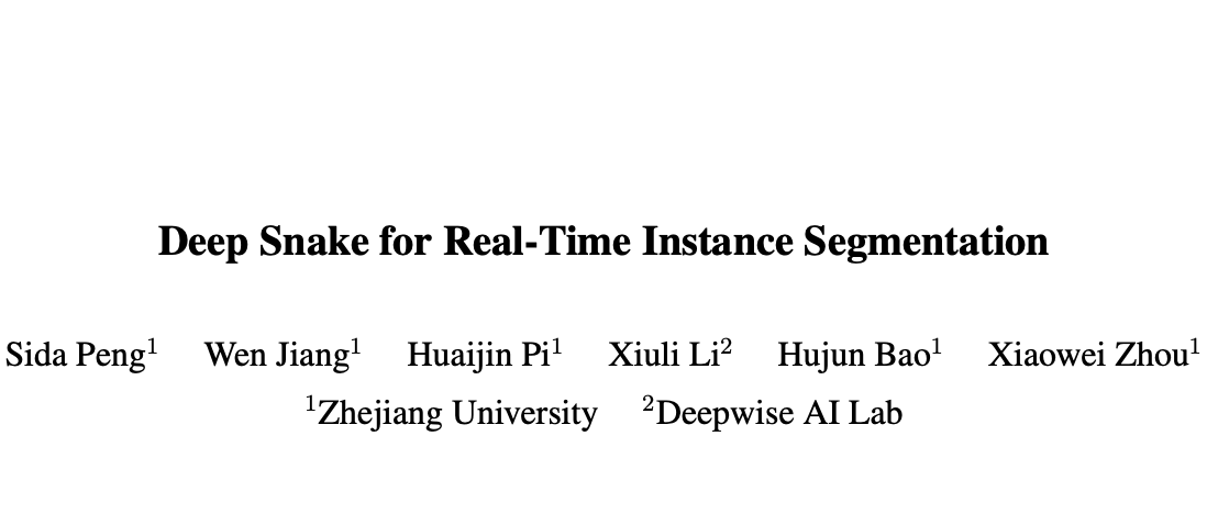 Deep Snake : 基于轮廓调整的SOTA实例分割方法，速度32.3fps | CVPR 2020-CSDN博客