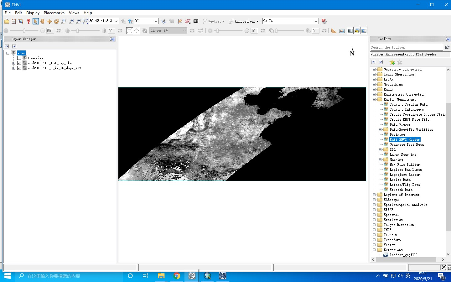 基于MODIS数据的NDVI与LST相关性分析（IDL代码实现）_ndvi拼接-CSDN博客