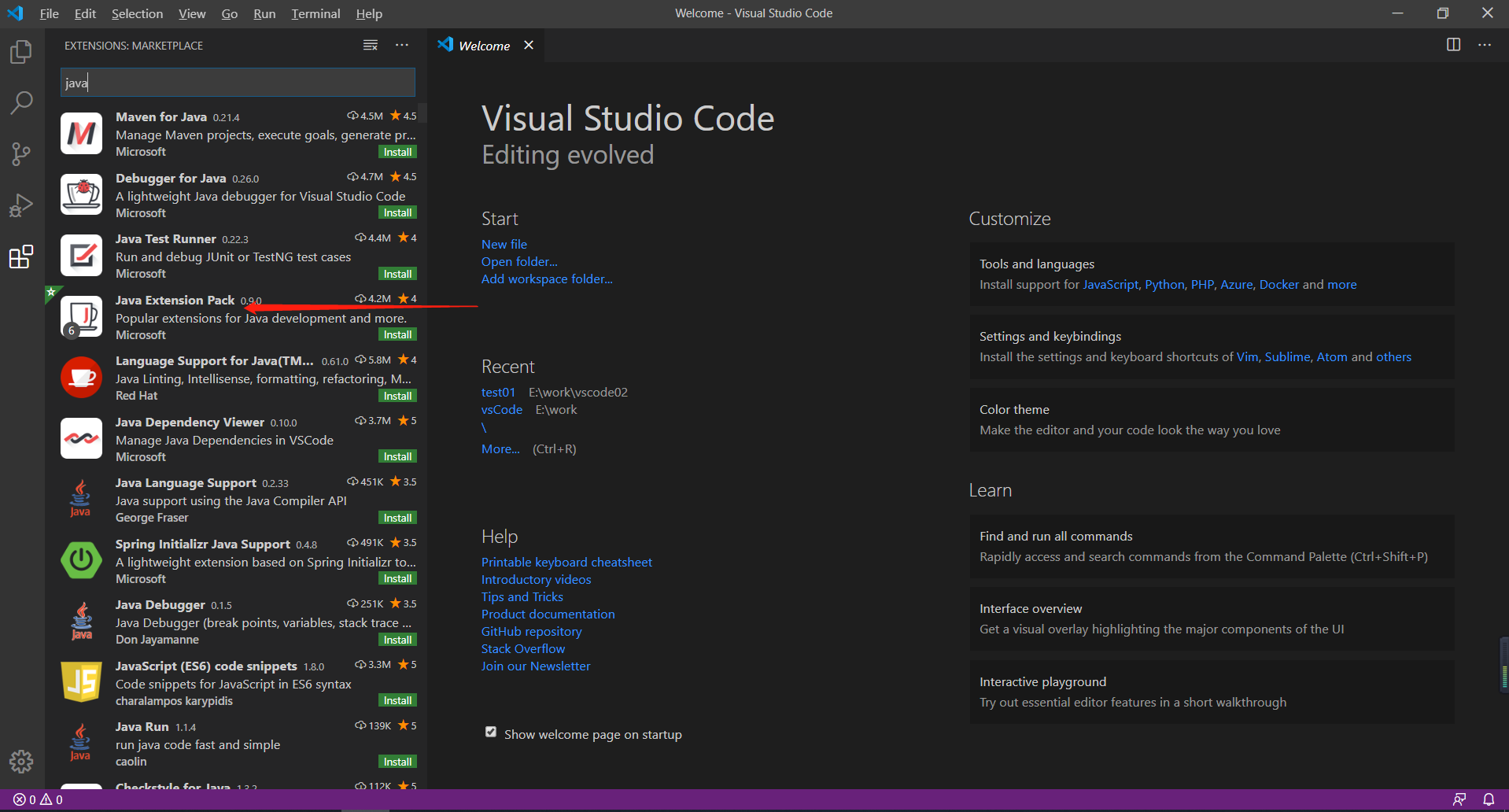 二、VsCode配置java基础环境（在线安装插件）_vscode java在线-CSDN博客