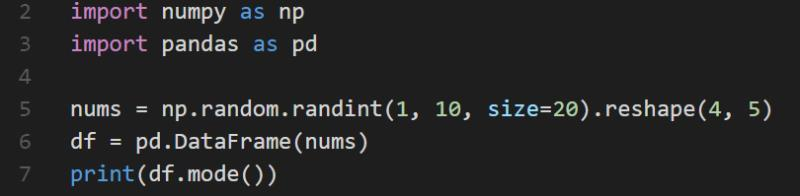 在numpy与pandas中，快速找出mode(众数)_numpy mode-CSDN博客