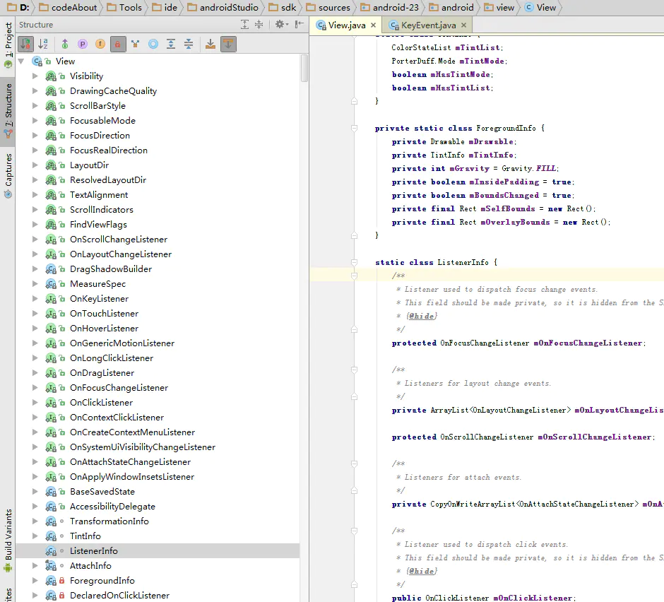 AndroidStudio Class Structure类结构显示器使用_android studio structure 结构-CSDN博客