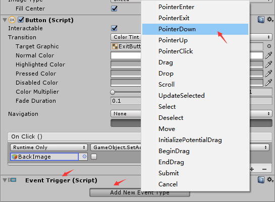 Unity3D---UGUI---Button相关、点击、按下、抬起、长按事件_unity button transition-CSDN博客
