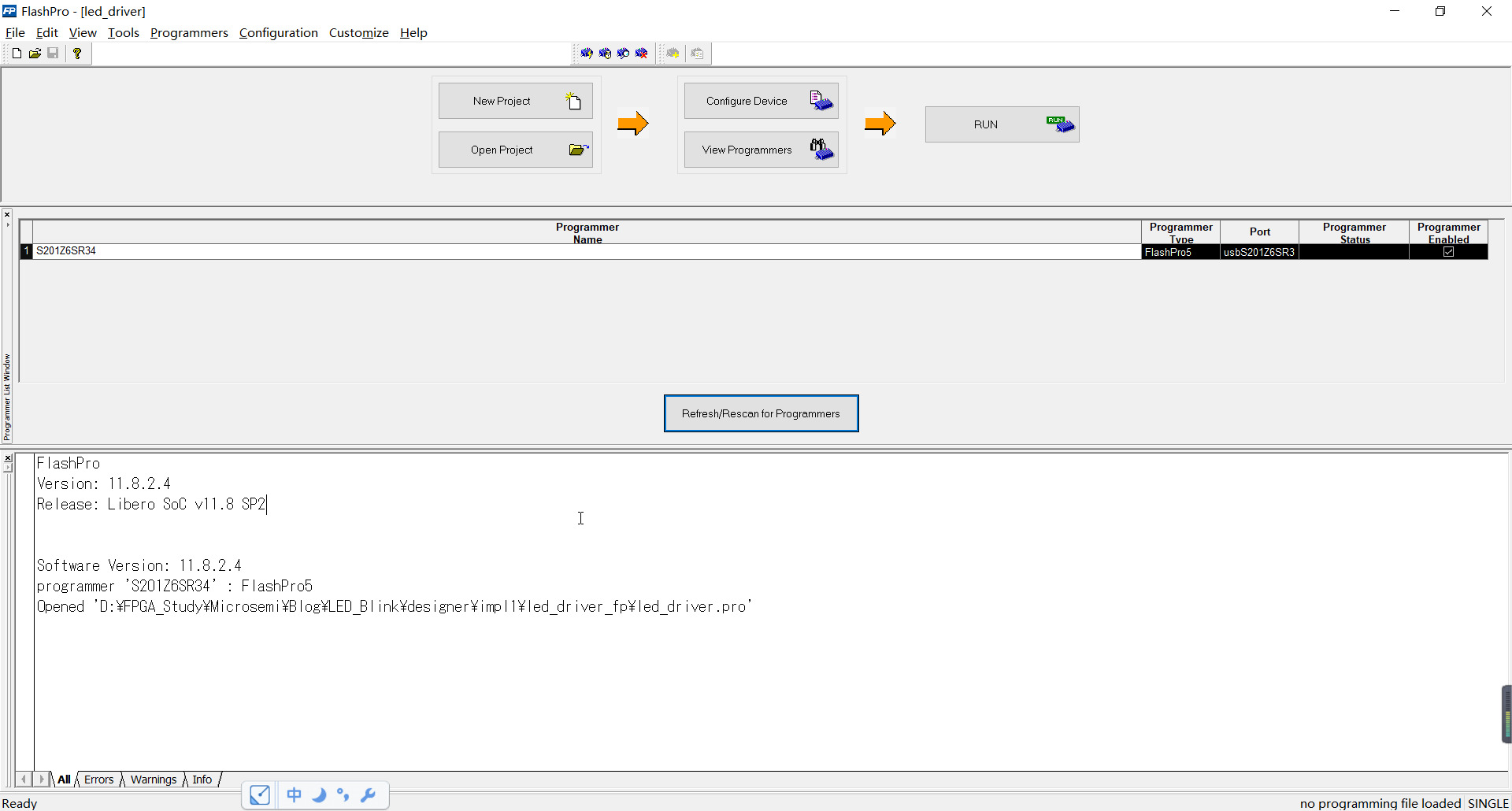 Microsemi Libero使用技巧3——使用FlashPro单独下载程序_whik1194的博客-CSDN博客
