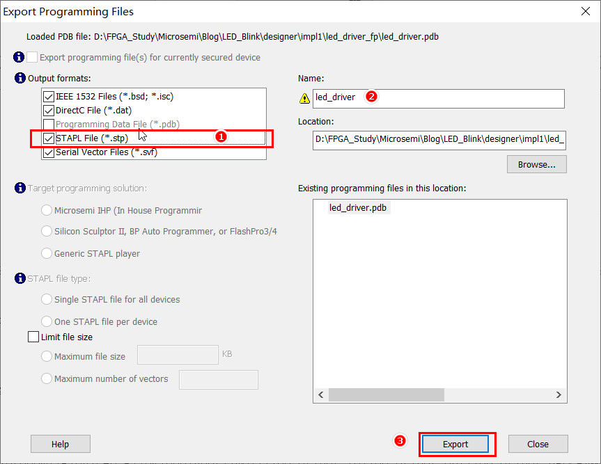 Microsemi Libero使用技巧5——使用FlashPro生成stp程序文件_whik1194的博客-CSDN博客