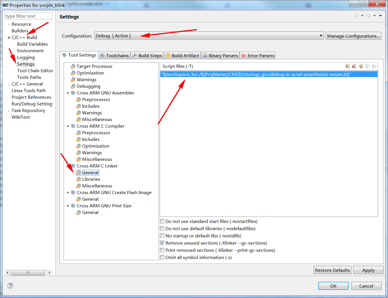 SmartFusion从FPGA到ARM（六）——SoftConsole链接脚本说明_softconsole软件使用-CSDN博客