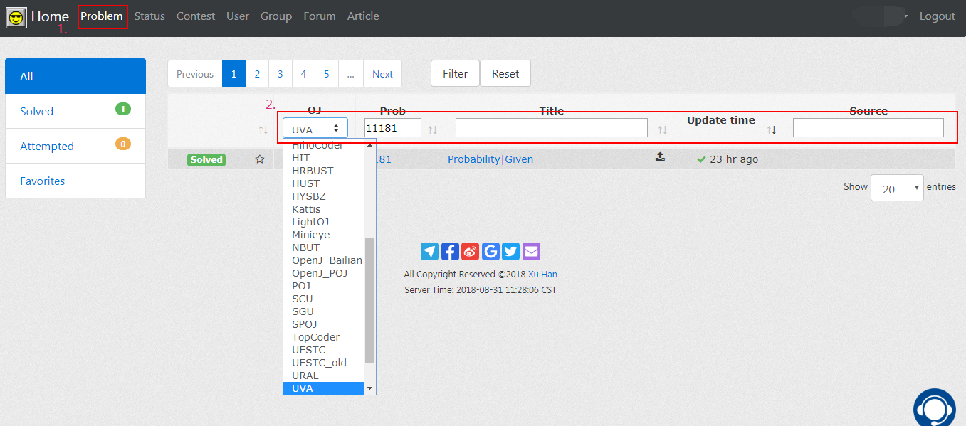 推荐一个OJ：vjudge-CSDN博客