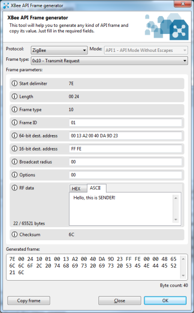 XBee zigbee 使用指南---XBee API模式示例_zigbee api output mode-CSDN博客