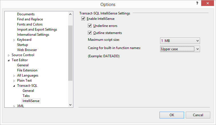 intellisense_SQL Server IntelliSense的使用和故障排除–适用于SQL Server 2012或更高版本-CSDN博客