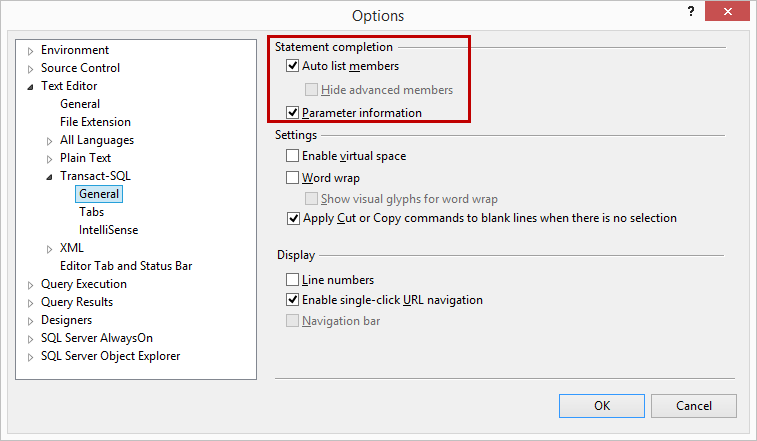 intellisense_SQL Server IntelliSense的使用和故障排除–适用于SQL Server 2012或更高版本-CSDN博客