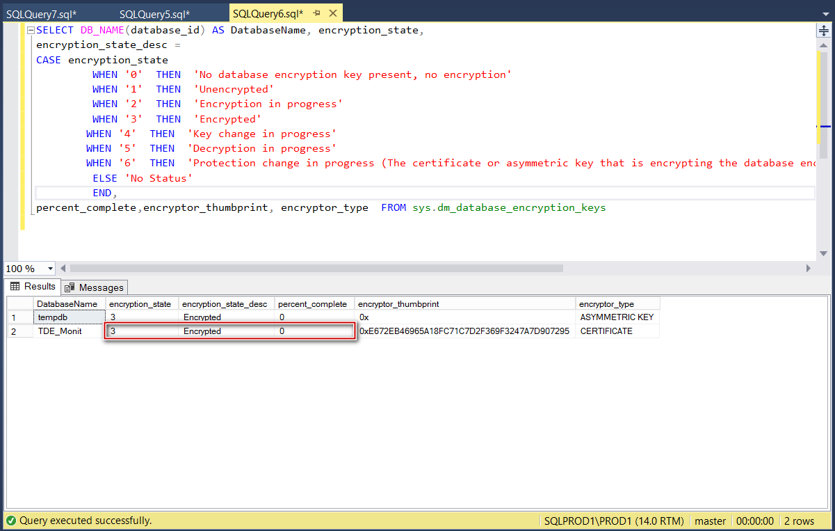 透明加密tde_如何在SQL Server中监视和管理透明数据加密（TDE）-CSDN博客