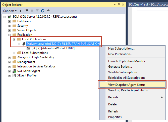 sql server 快照_添加新文章，删除文章，更改快照文件夹路径和SQL Server复制中的数据筛选器行-CSDN博客
