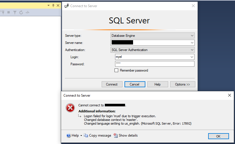 使用登录触发器限制SQL Server登录身份验证范围-CSDN博客