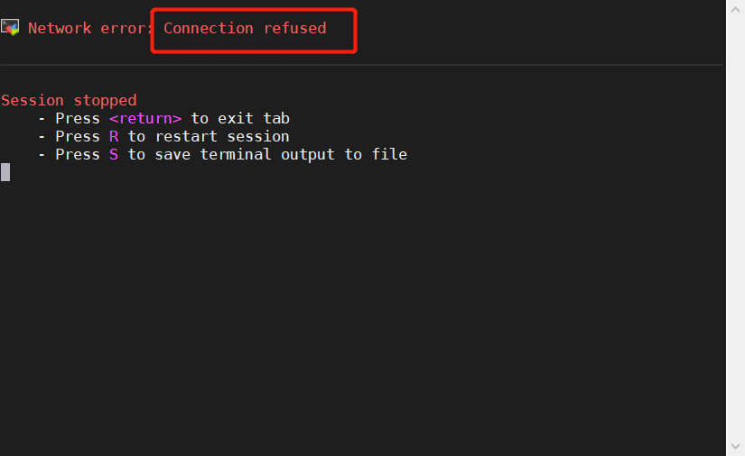 Network error: Connection refused error when Mobaxterm connects to Linux virtual machine ...