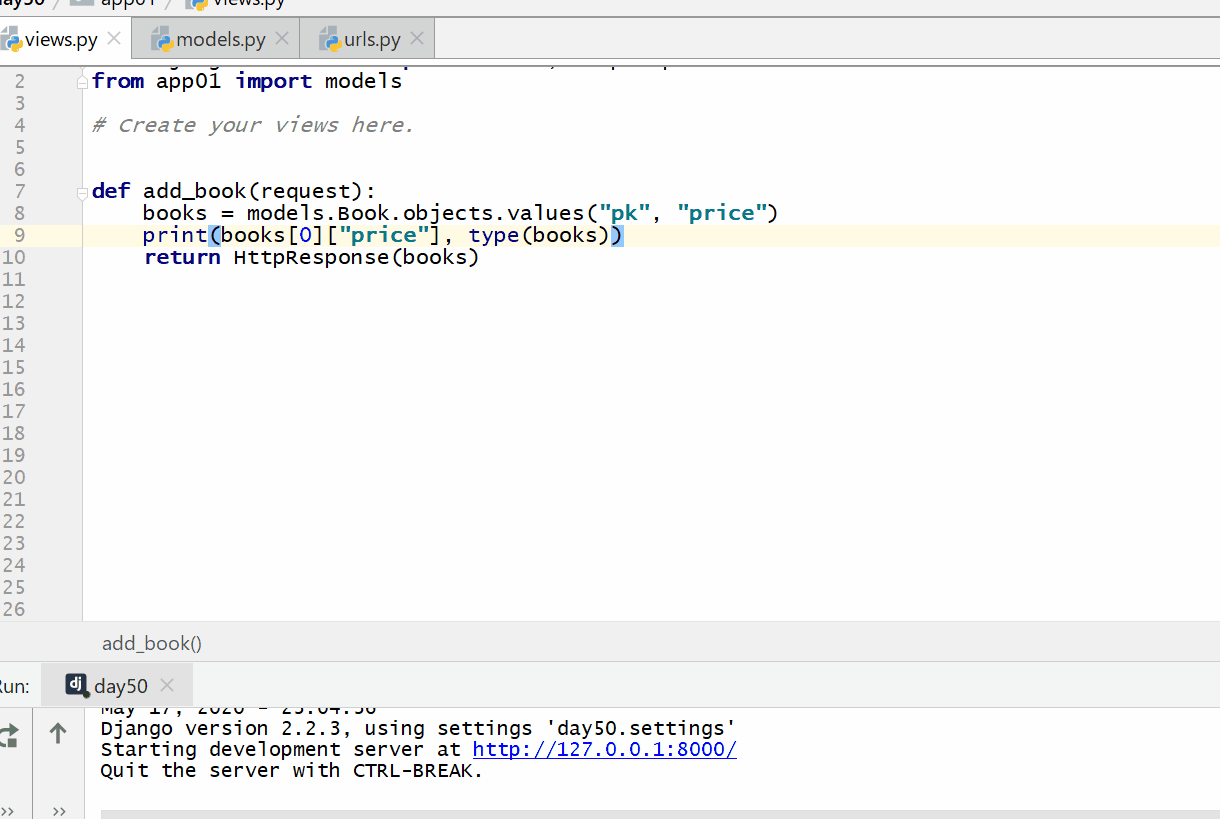Django ORM - 单表实例_django-admin.py startproject app01-CSDN博客